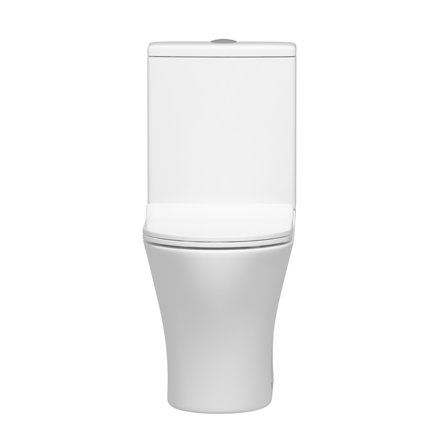 Rimless Close Coupled Round Toilet and Soft close Seat, Cistern ...