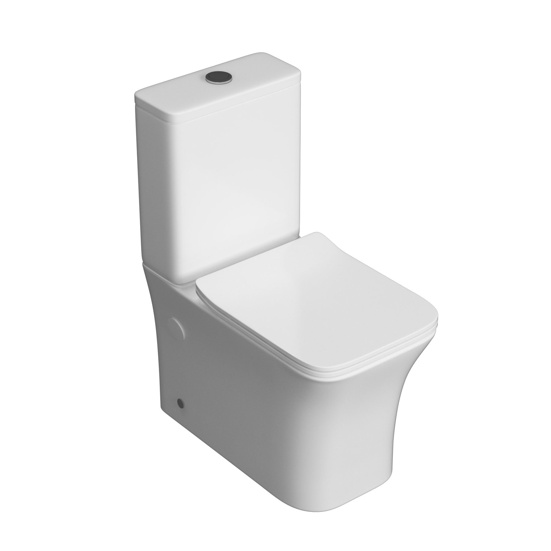 Rimless Close Coupled Toilet with Slim Soft Close Seat & Cistern ...