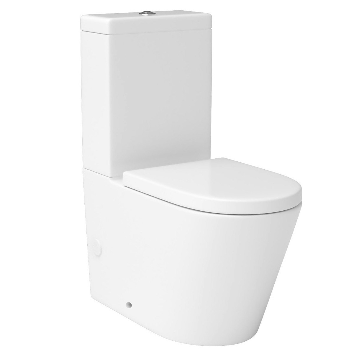 Rimless Close Coupled Short Projection Toilet + Seat & Cistern - Cesar ...