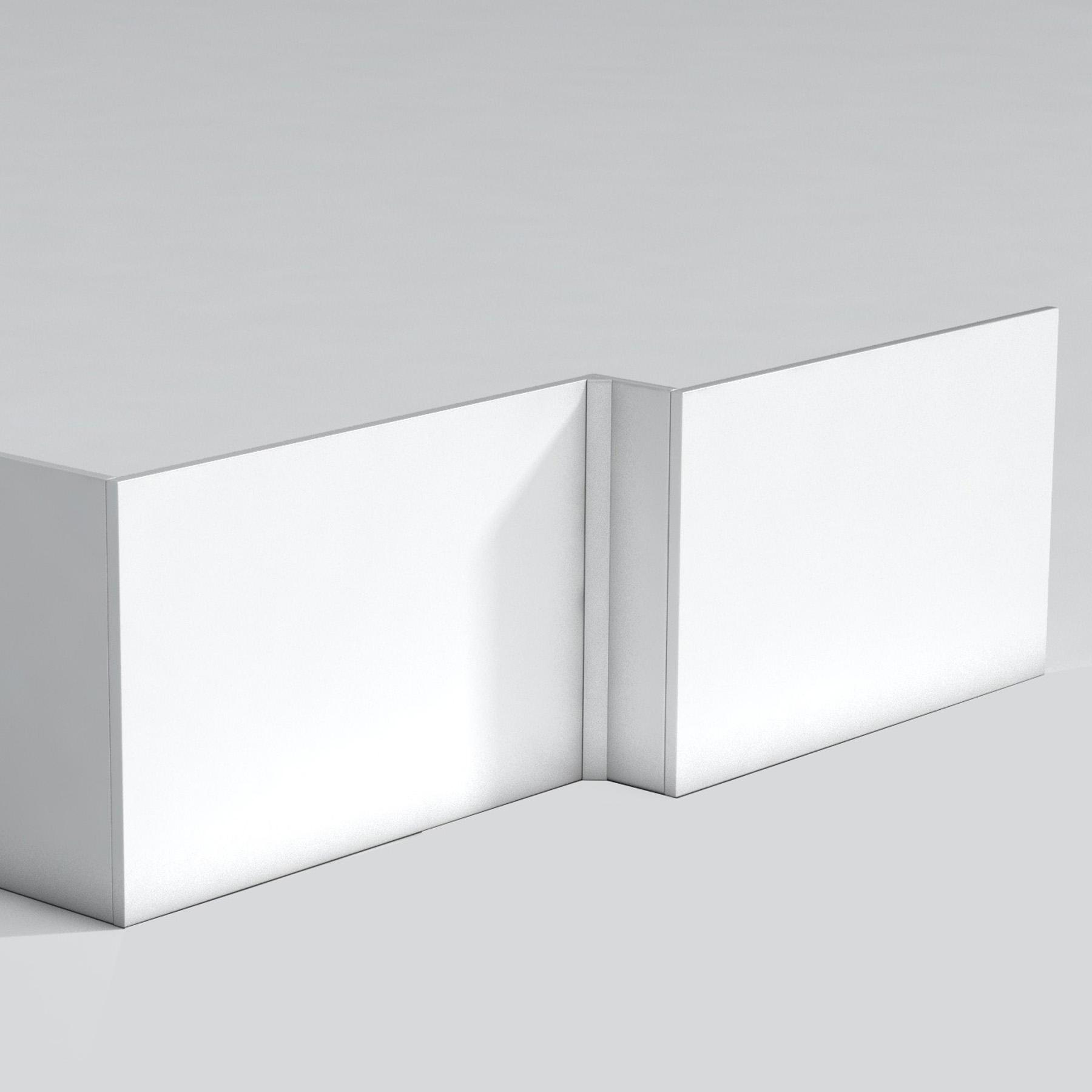 Turin 1500mm Gloss White L Shaped Bath MDF Front Panel - Wooden | Royal ...