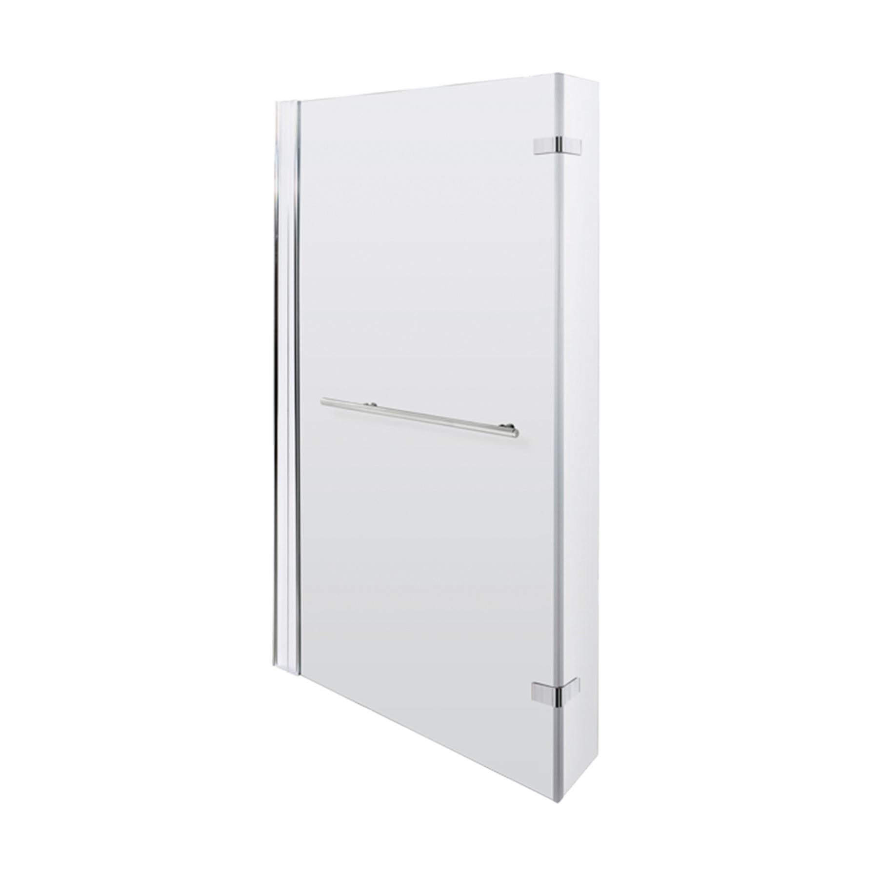 Qubix 1500 x 850mm L Shaped Shower Bath tub with Front Bath Panel ...