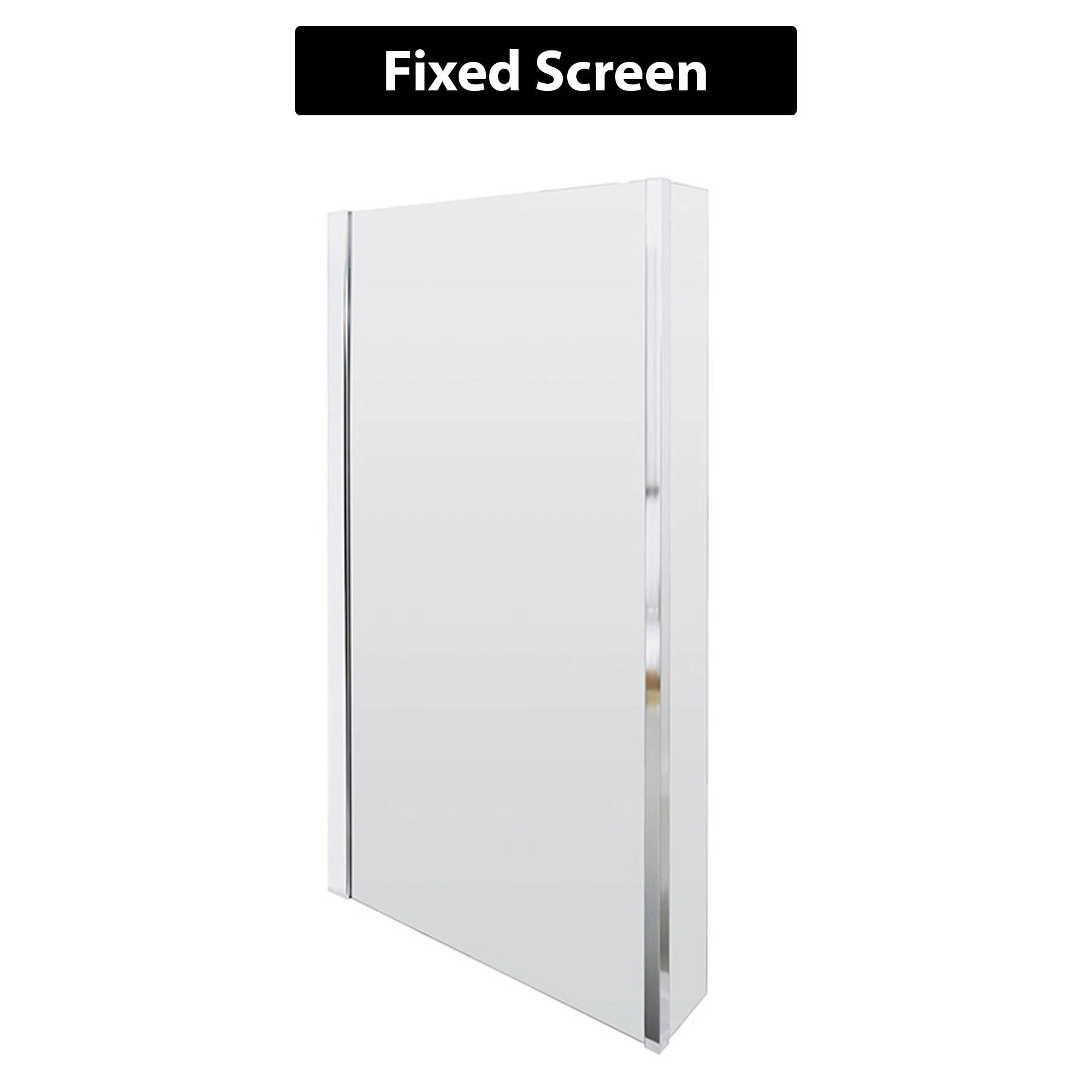 Modern Qubix L-Shaped Shower Bath tub with Fixed Screen In Multiple ...