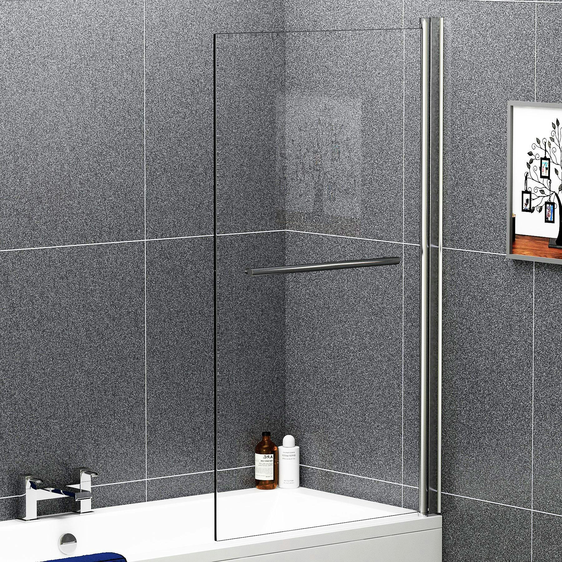 Amaze Acrylic Square Double Ended Shower Bath 1700 x 700mm + Square ...