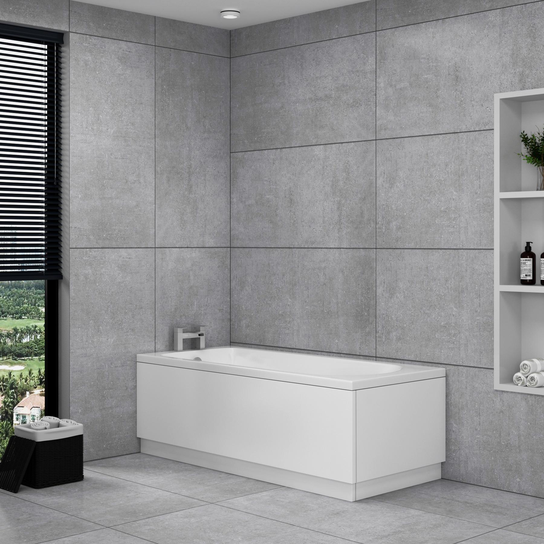 Breeze Acrylic Round Single Ended Bath Inc Optional MDF Panels | Royal ...