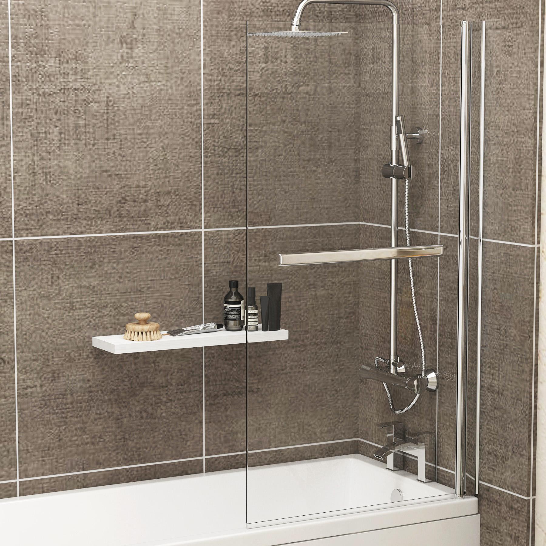 Cesar Acrylic Designer Square Edge Single Ended bath Tub with Square ...