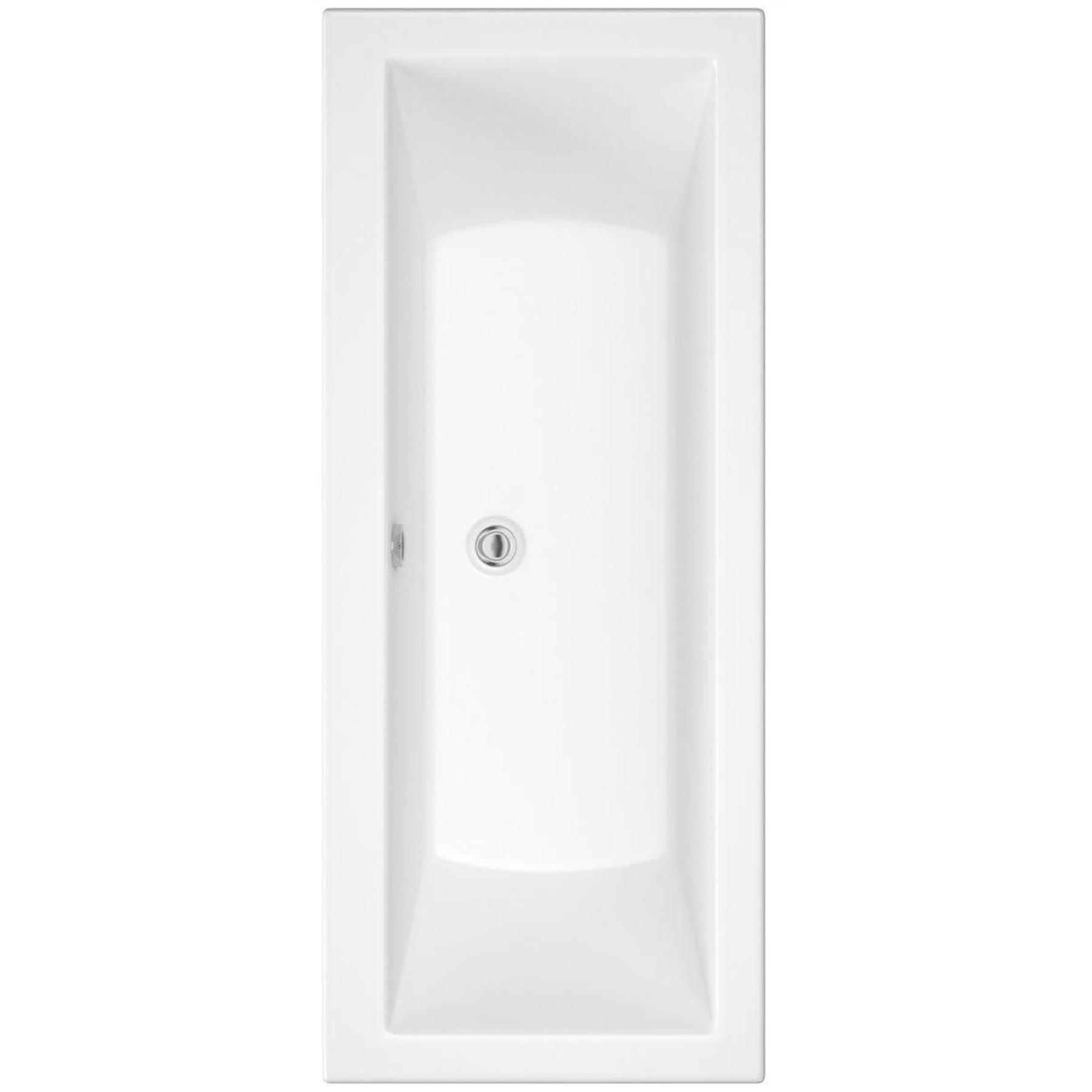 Amaze Acrylic Designer Square Edge Double Ended bath Tub with Square ...