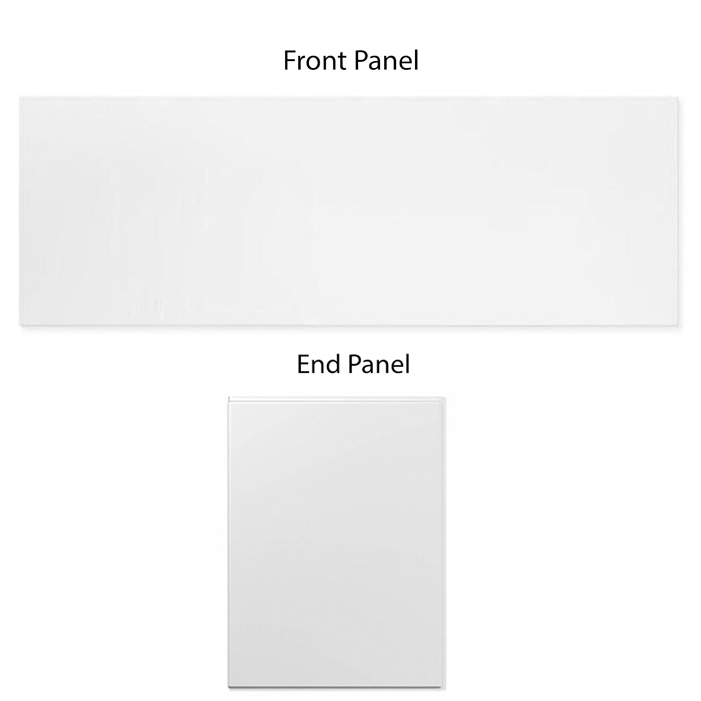 Breeze Acrylic Round Single Ended Shower Bath 1500 x 700mm Inc Shower ...