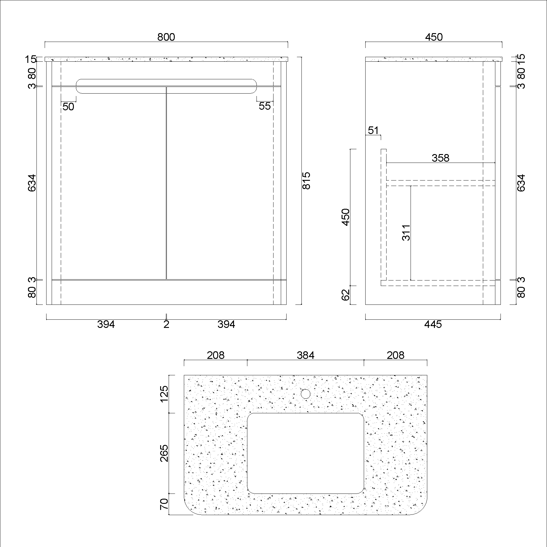 Infinity 800mm Gloss White Floor Standing Vanity Unit 2 Door with ...
