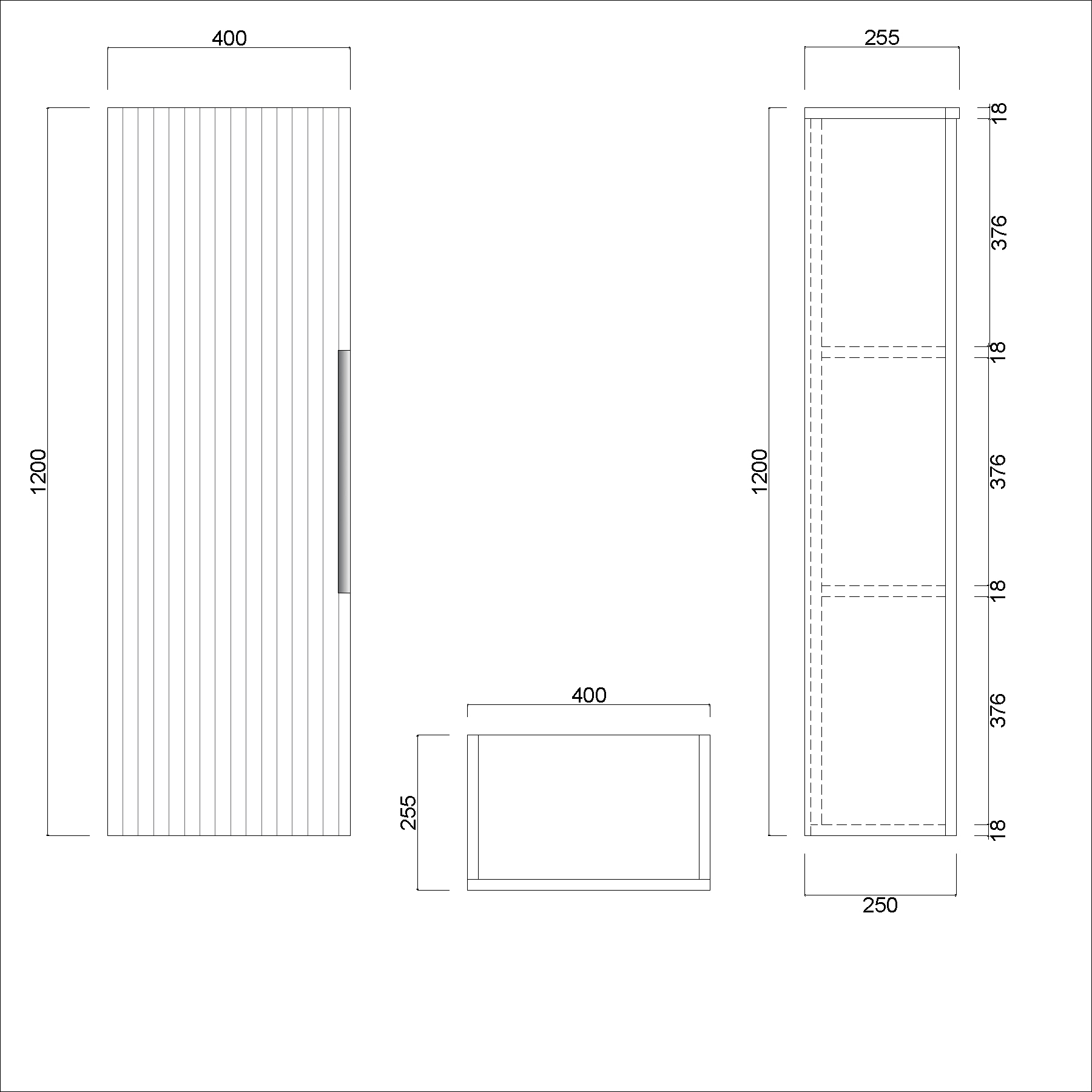 Lyon 1200 x 400mm Gloss Anthracite Single Door Brushed Brass Handle ...