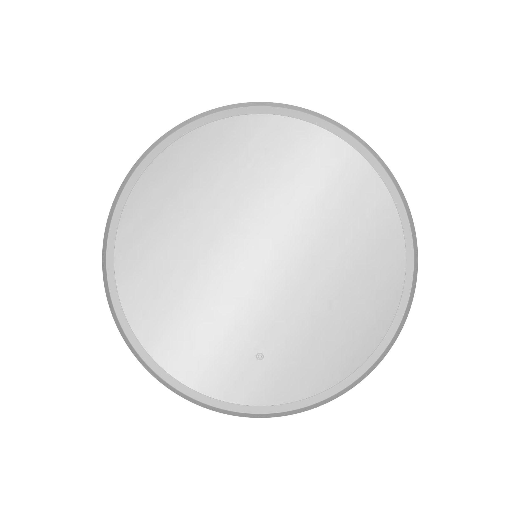 Capri Round LED Mirror Illuminated Frame with Touch Sensor - Chrome ...