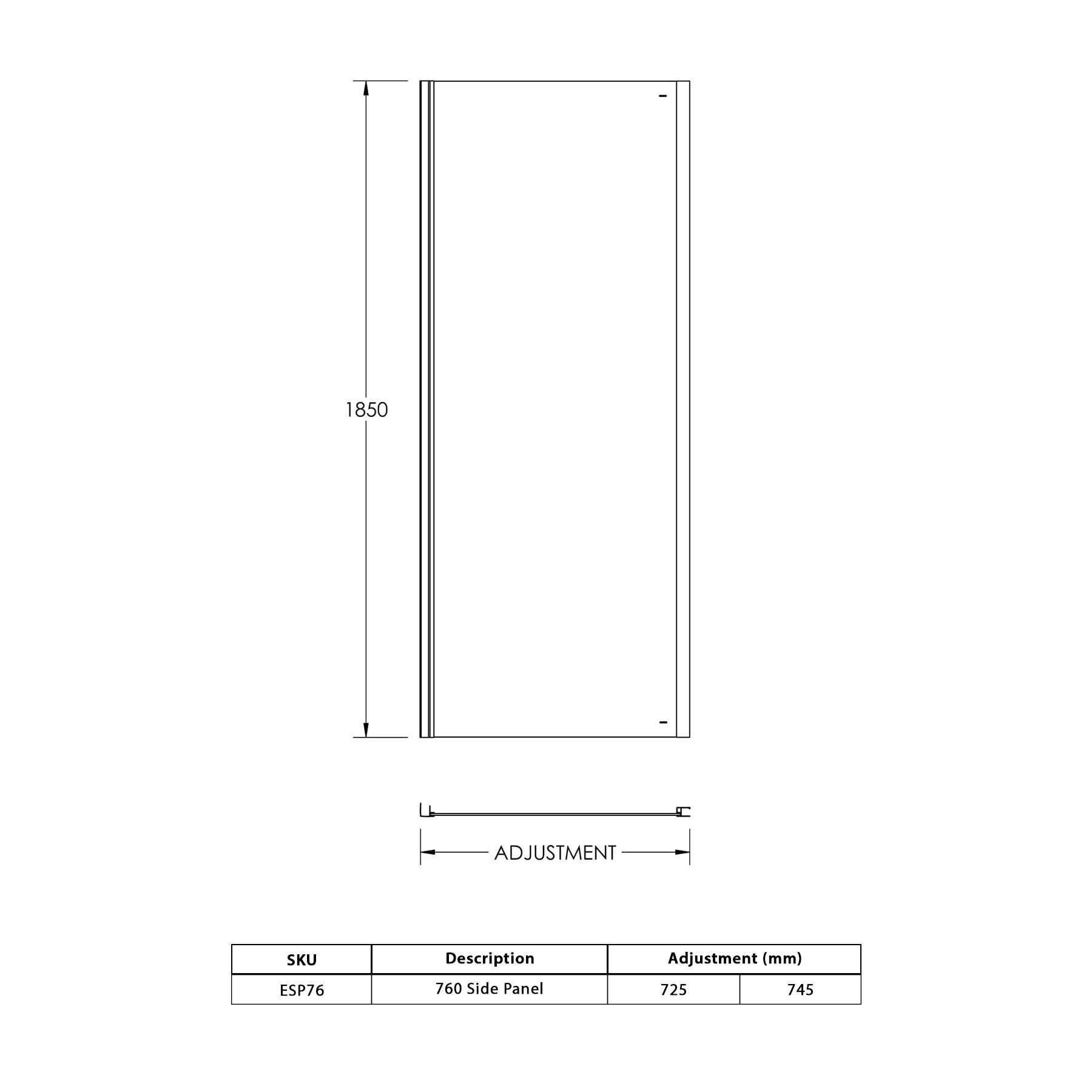 Grand 1400 x 760mm Sliding Door Rectangle Shower Enclosure 6mm | Royal ...