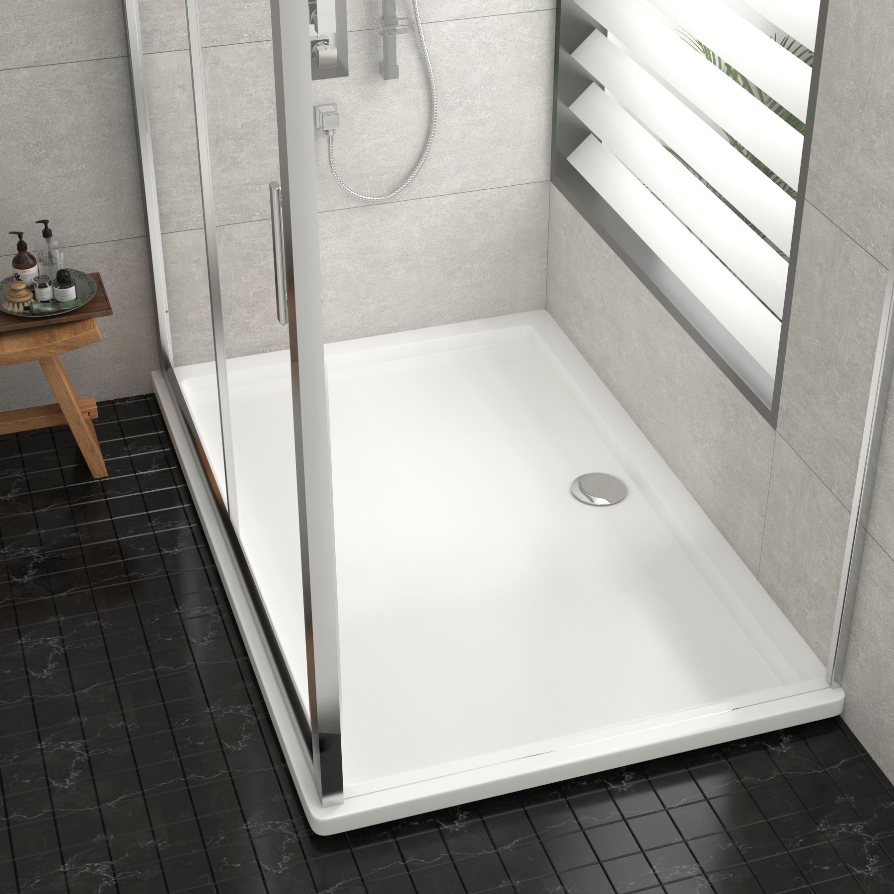 Hudson Reed Rectangular Pearlstone Shower Tray - Various Sizes | Royal ...