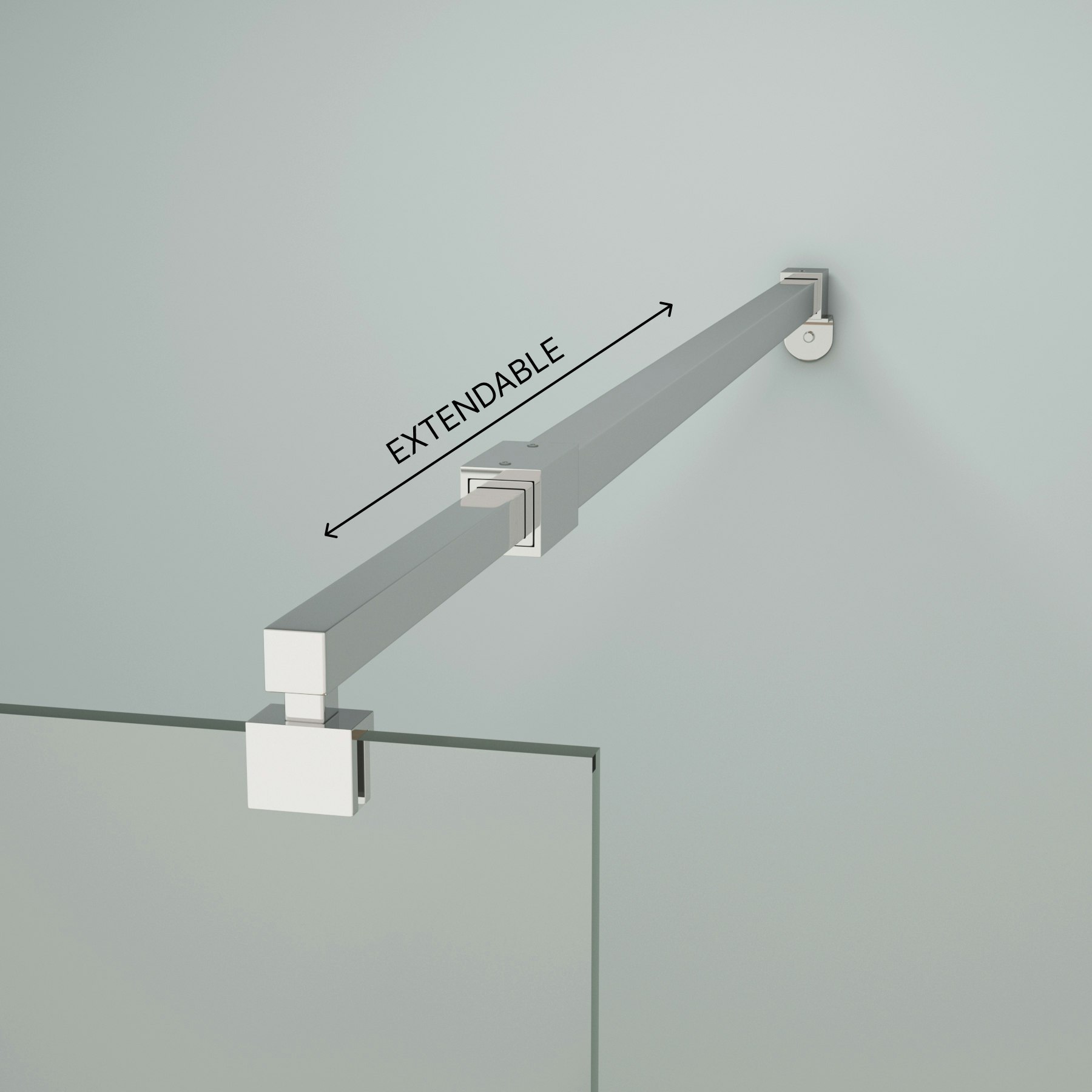 8mm Marbella 1100mm Wet Room Walk In Shower Screen + Flipper Panel ...