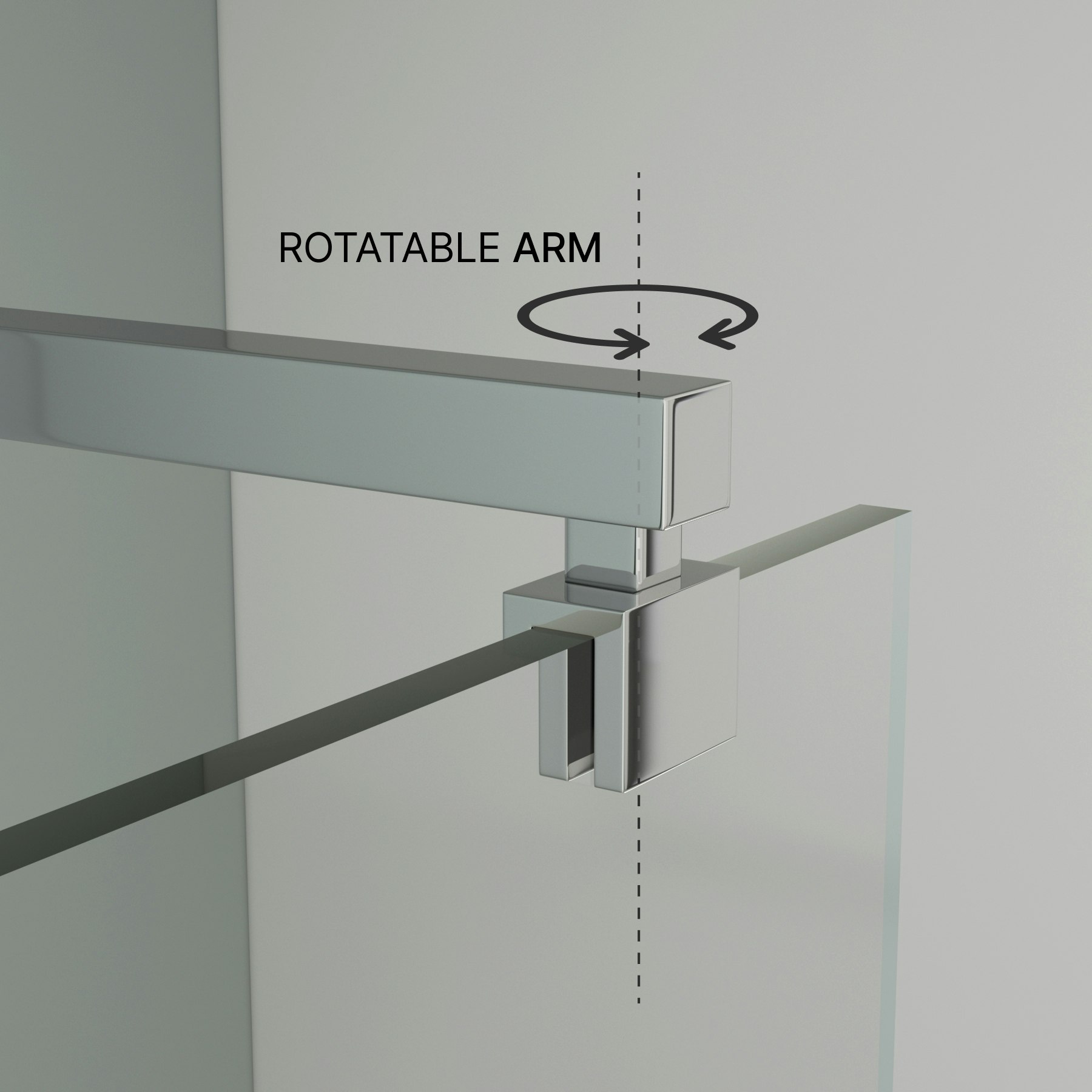 8mm Marbella 800mm Wet Room Walk In Shower Screen + Flipper Panel ...