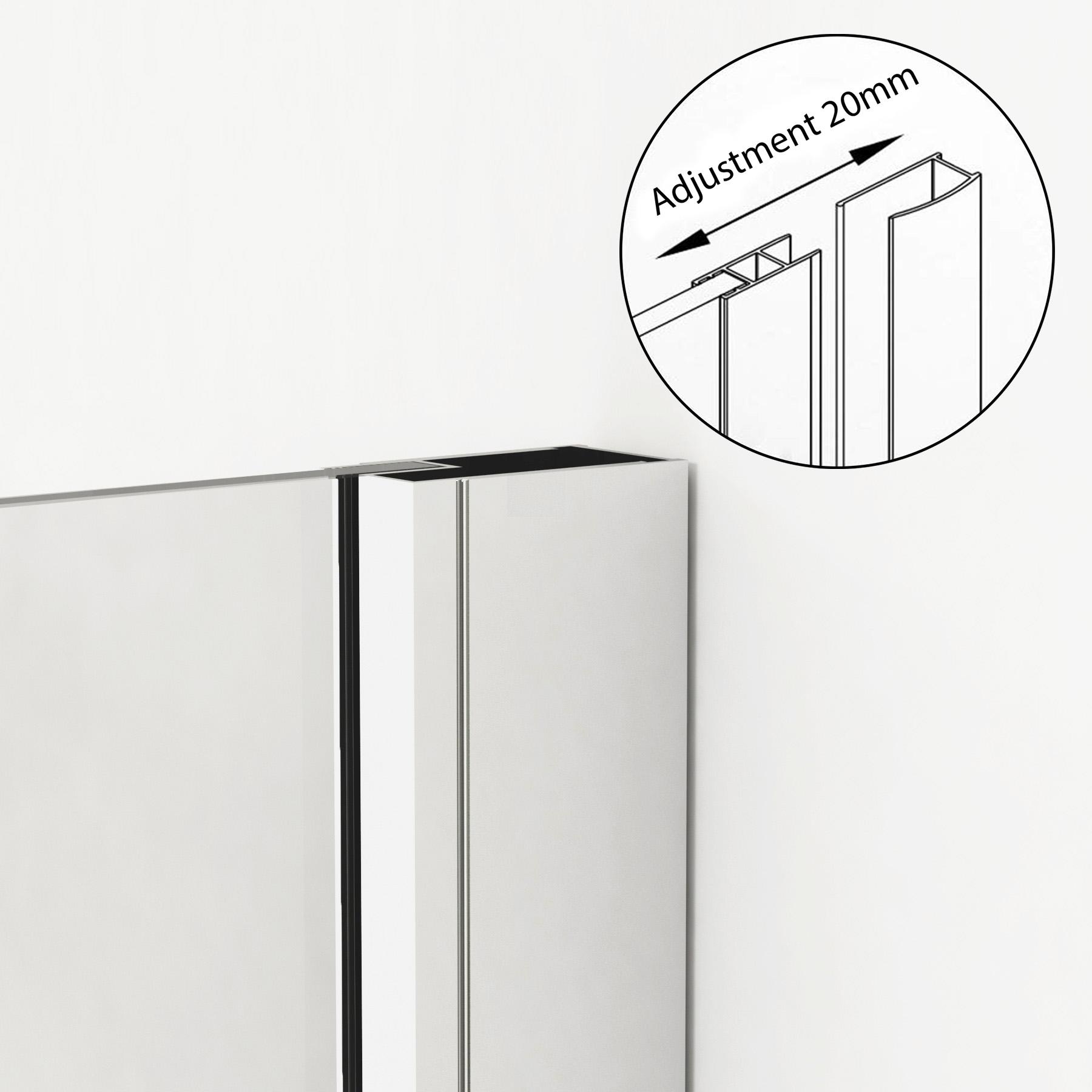 8mm Marbella Wet Room Walk In Shower Screen + Flipper Panel - Easy ...