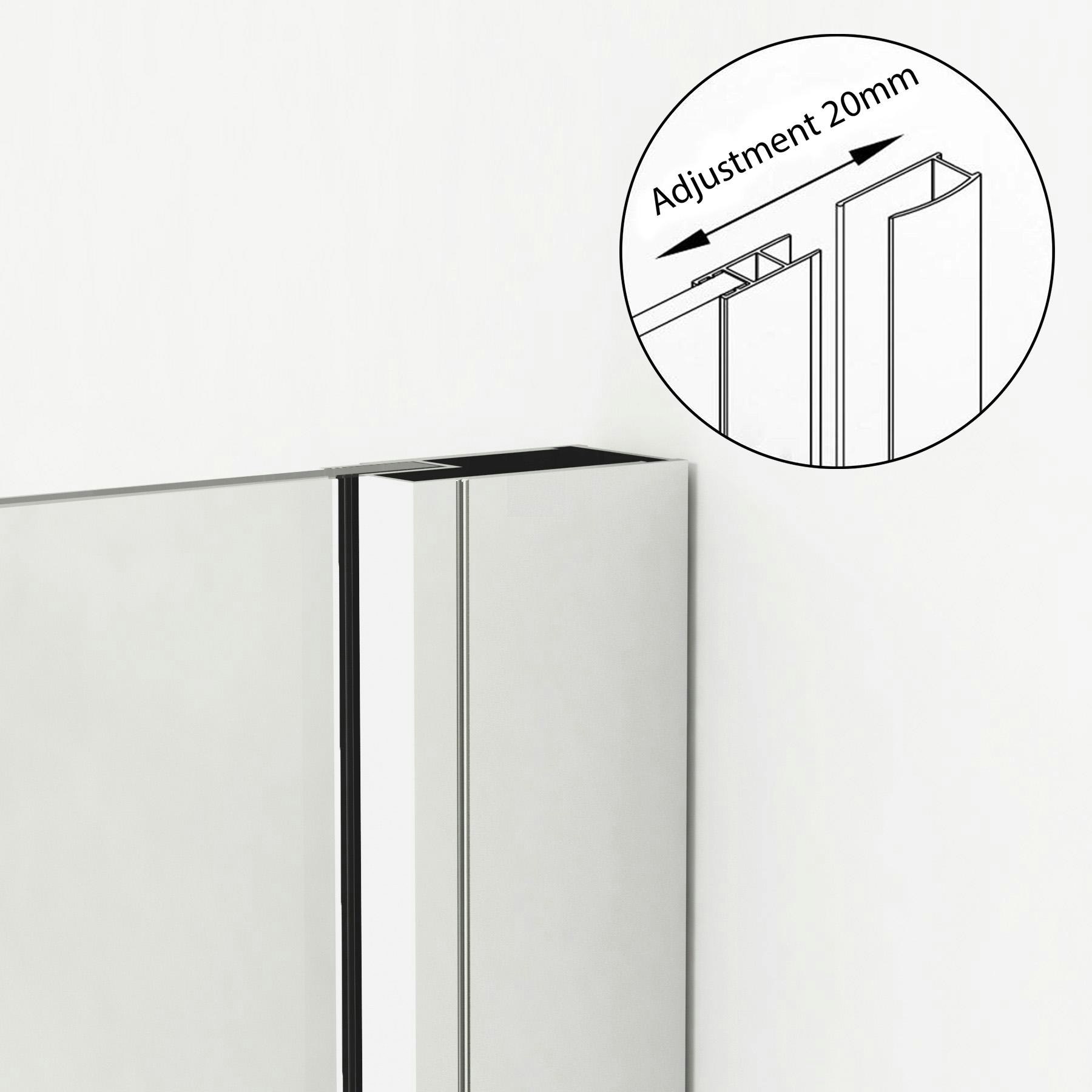 8mm Marbella Wet Room Walk In Shower Screen + Flipper Panel - Easy ...