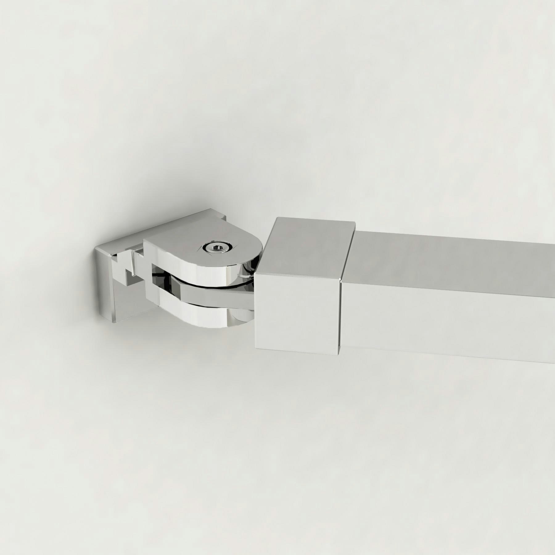 8mm 1200 x 800mm Walk In Shower Enclosure with Shower Tray + Flipper ...