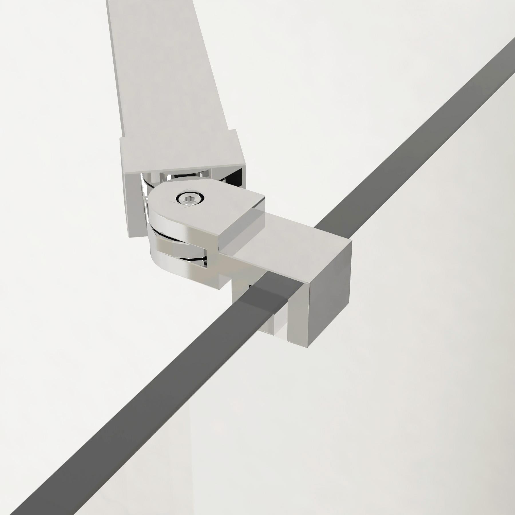 8mm 1200 x 800mm Walk In Shower Enclosure with Shower Tray + Flipper ...