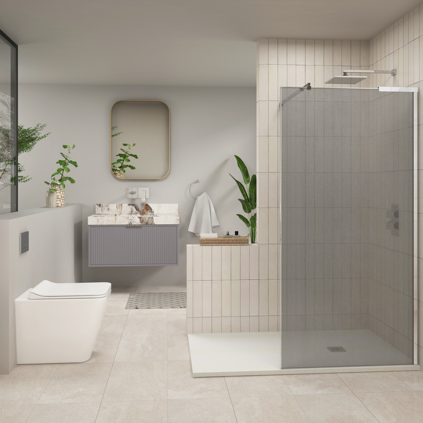 Regal Walk In Wet Room Shower Screen Stainless Steel with Silver Mesh ...