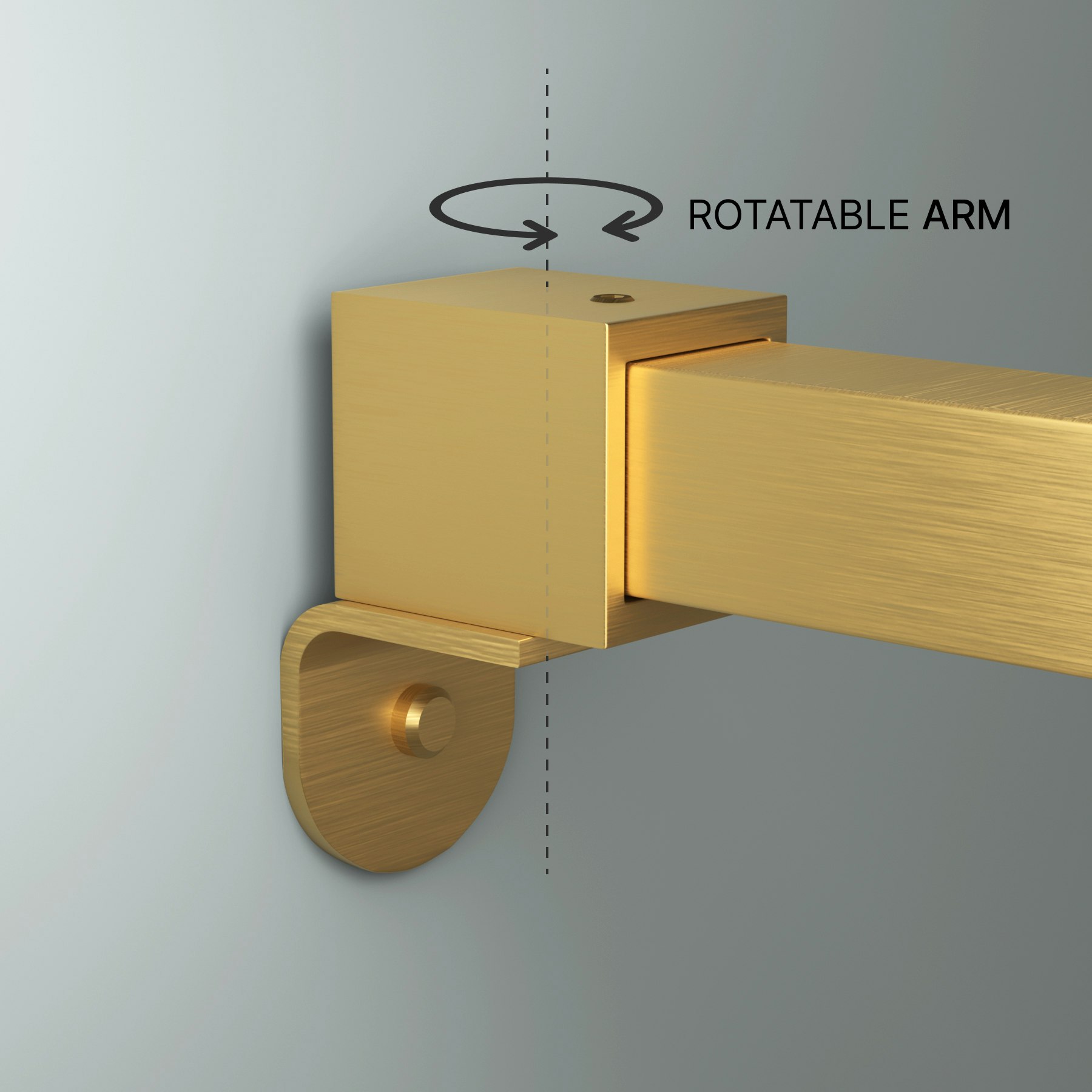 Luxor 1000mm Walk In Wet Room Shower Screen With Brushed Brass Frame