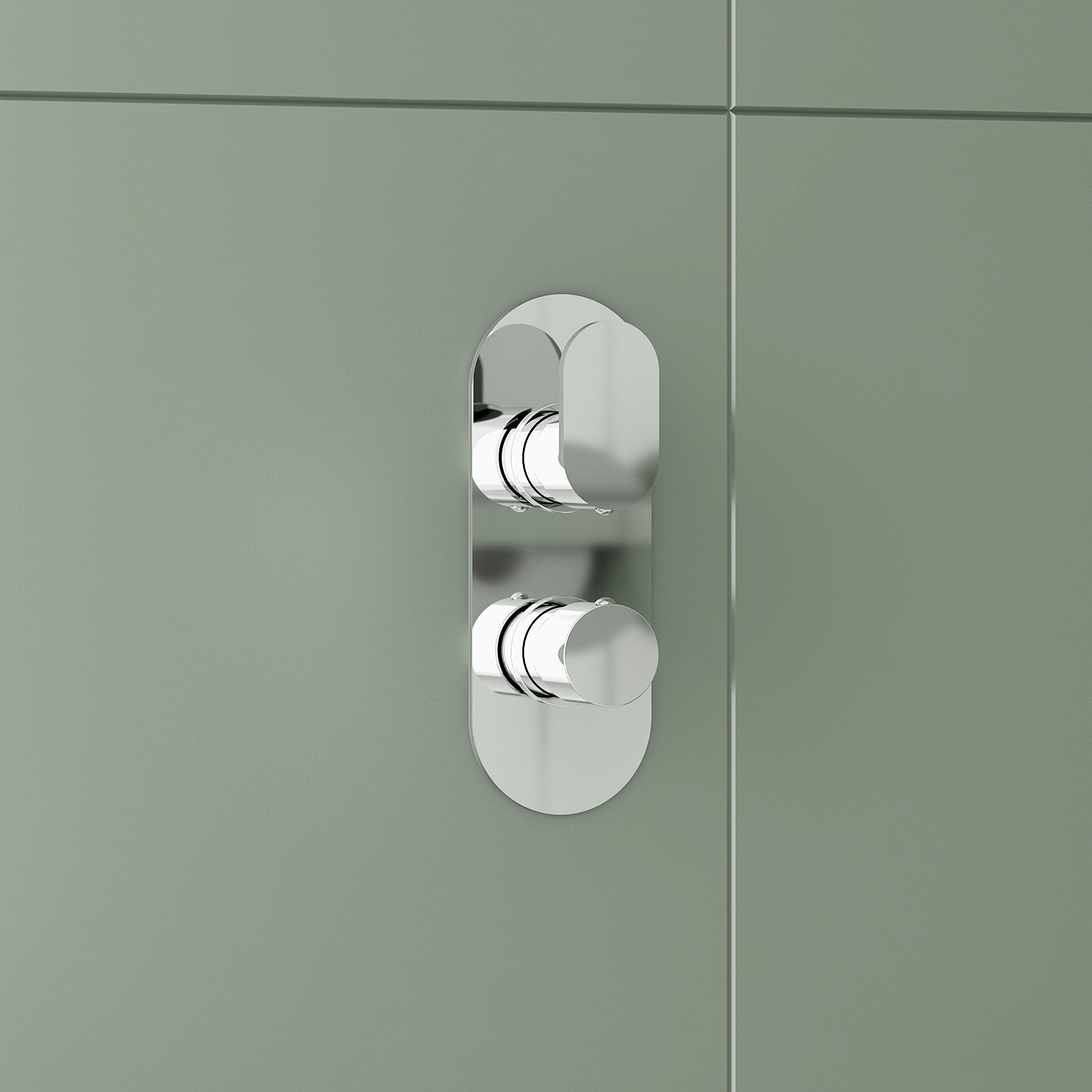 Cube Logik Thermostatic Shower Mixer with Slide Rail Kit Ceiling Arm ...