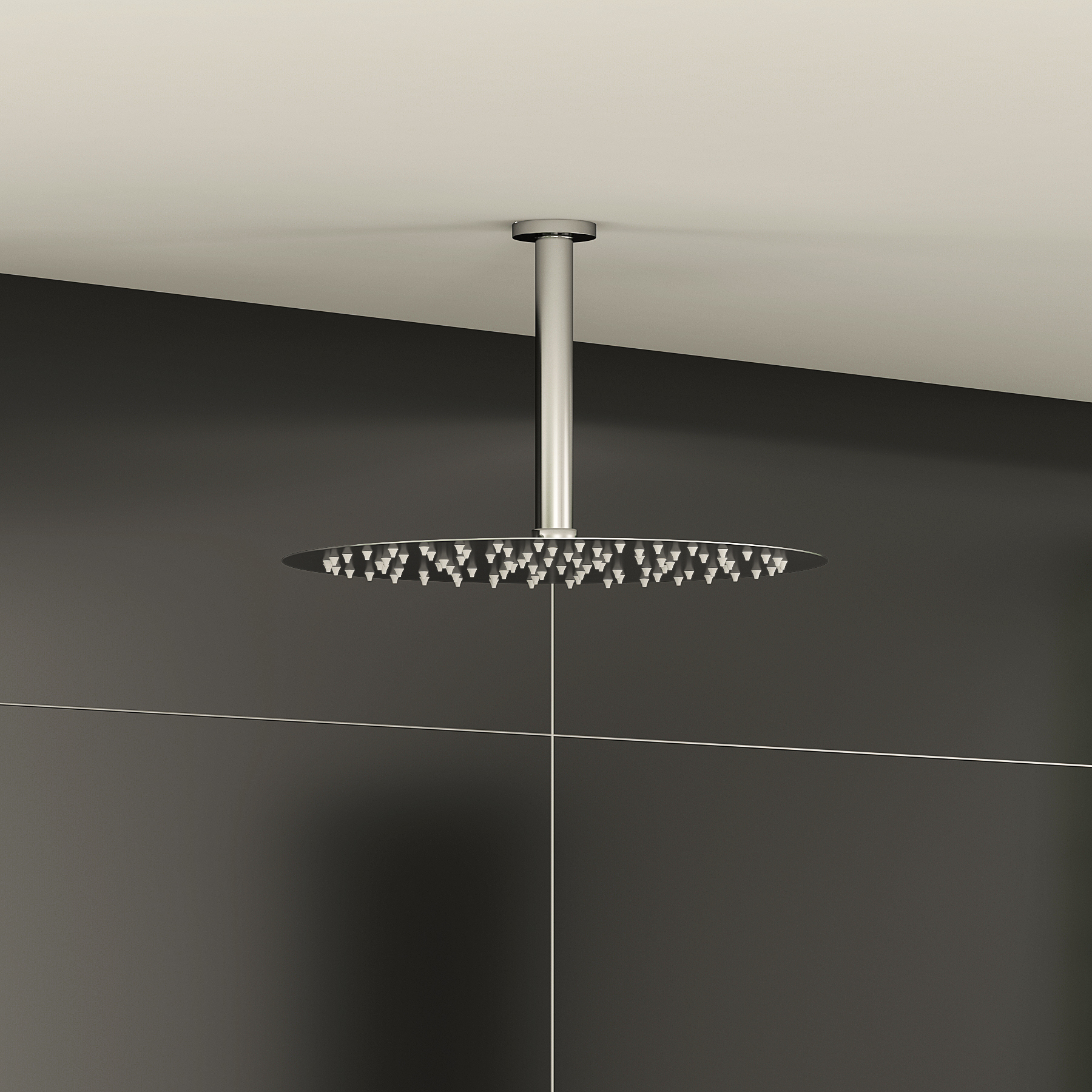 Nova Twin Push Button Thermostatic Shower Mixer with Deluge Slide Rail ...