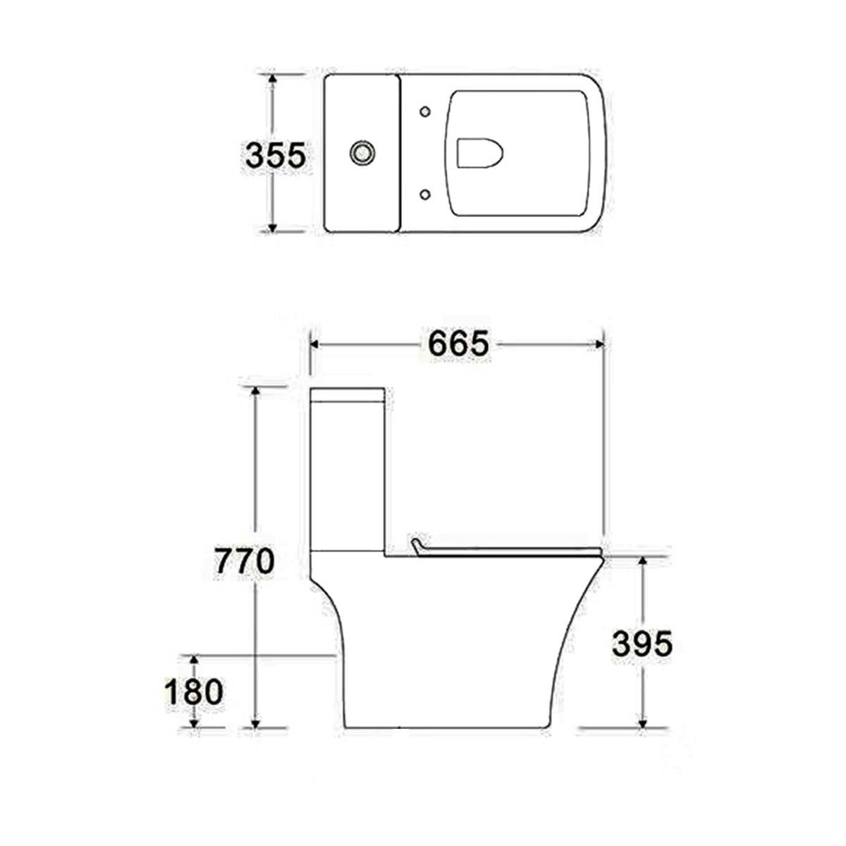 Turin 800mm Indigo Grey Gloss 2-Door Mid Edge Vanity Unit with Cube ...