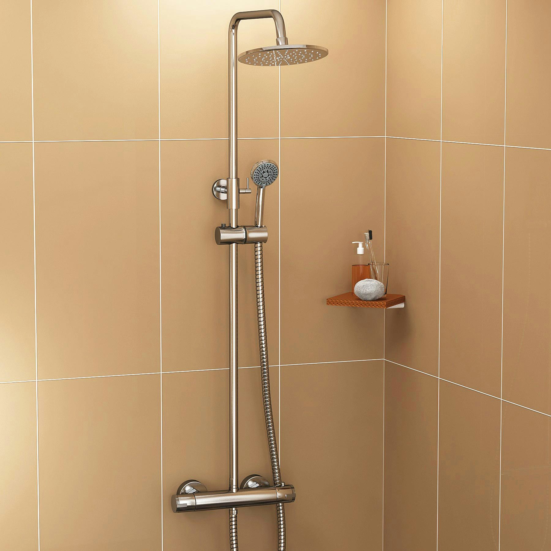 700mm Double Sliding Quadrant Shower Enclosure Suite With Thermostatic ...