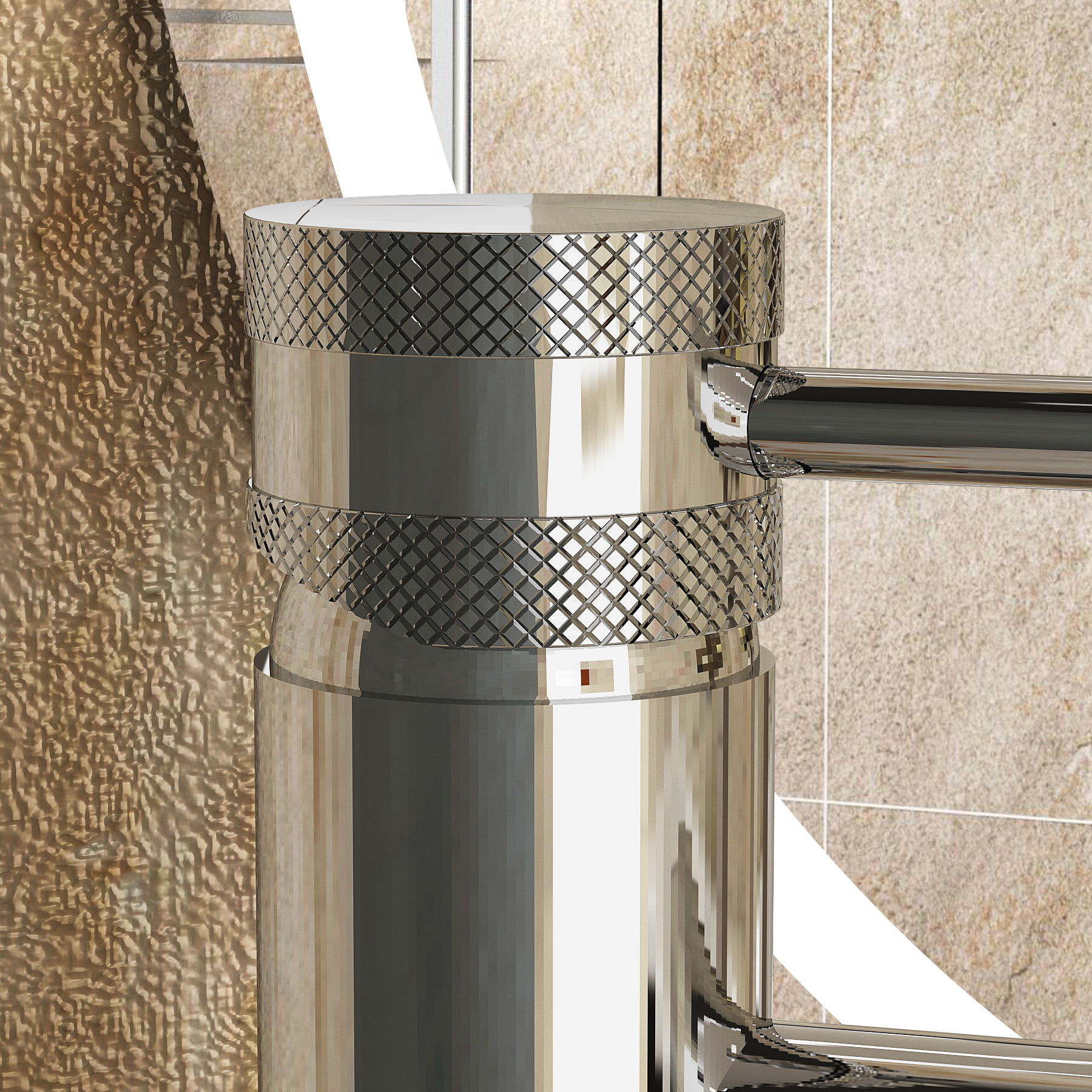 Core Round High Rise Mono Basin Mixer Tap Sleek Design - Chrome | Royal ...