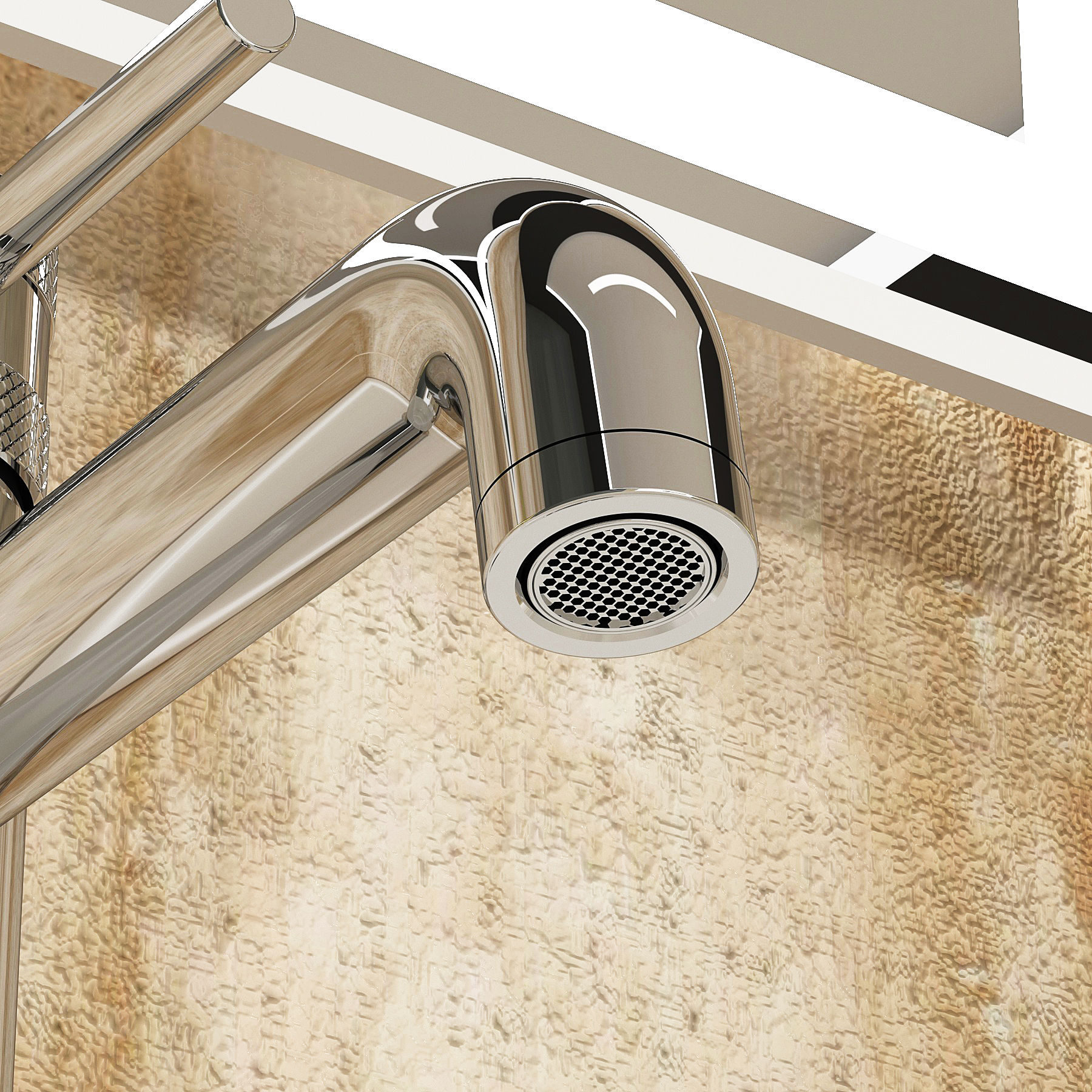 Core Round High Rise Mono Basin Mixer Tap Sleek Design - Chrome | Royal ...