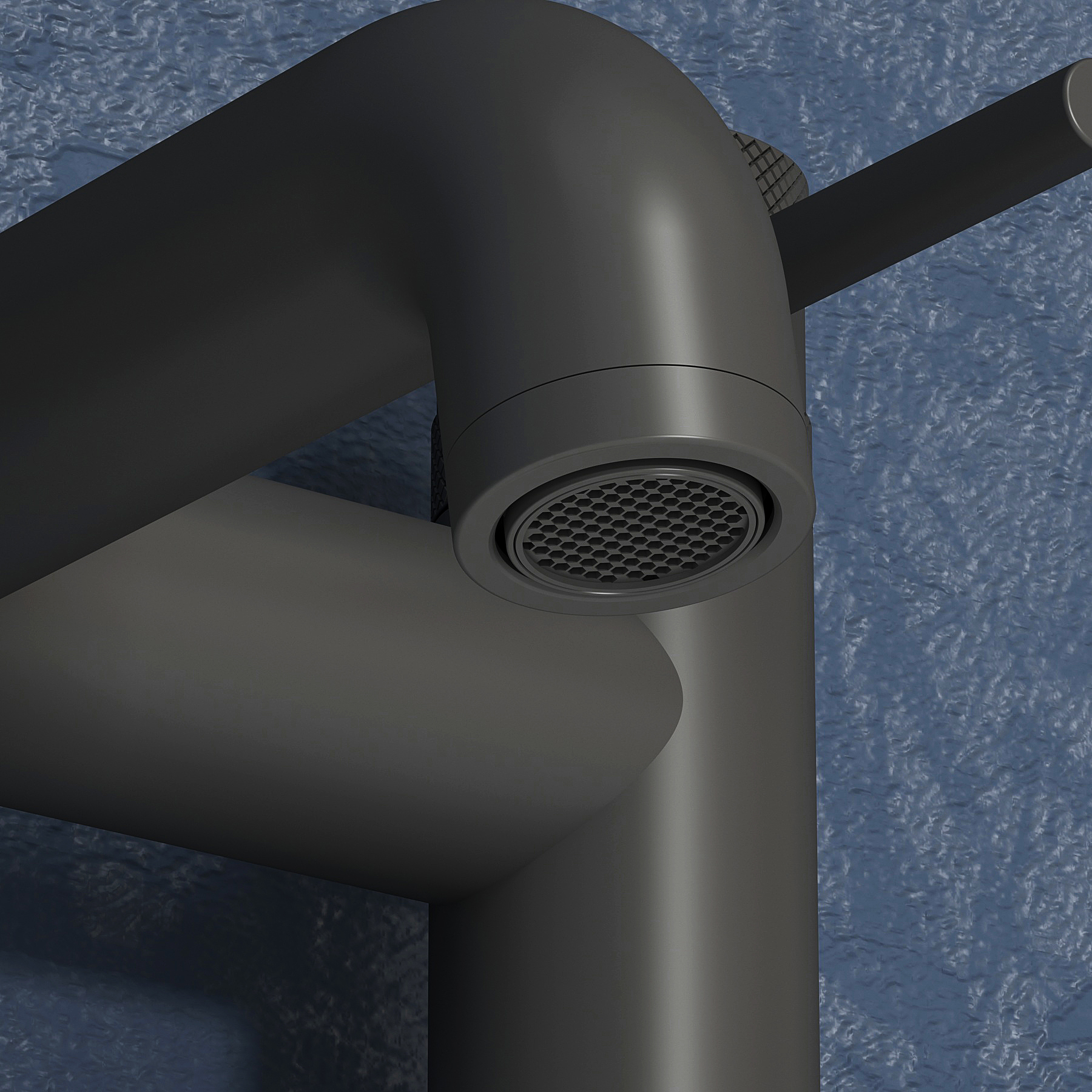 Core Deck Mounted Bath Filler Tap - Matt Black | Royal Bathrooms