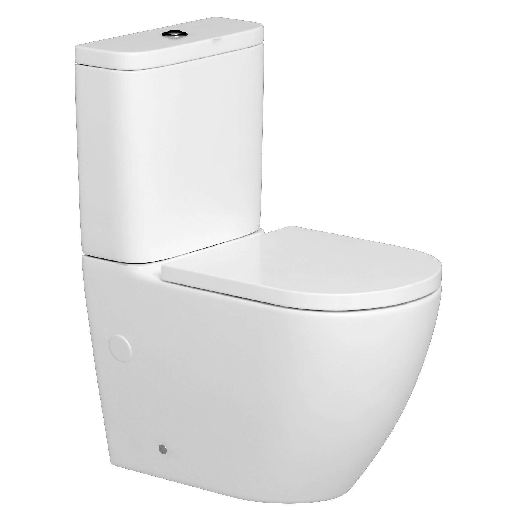 Elva Close Coupled Rimless Toilet and Soft Close Seat with Cistern ...