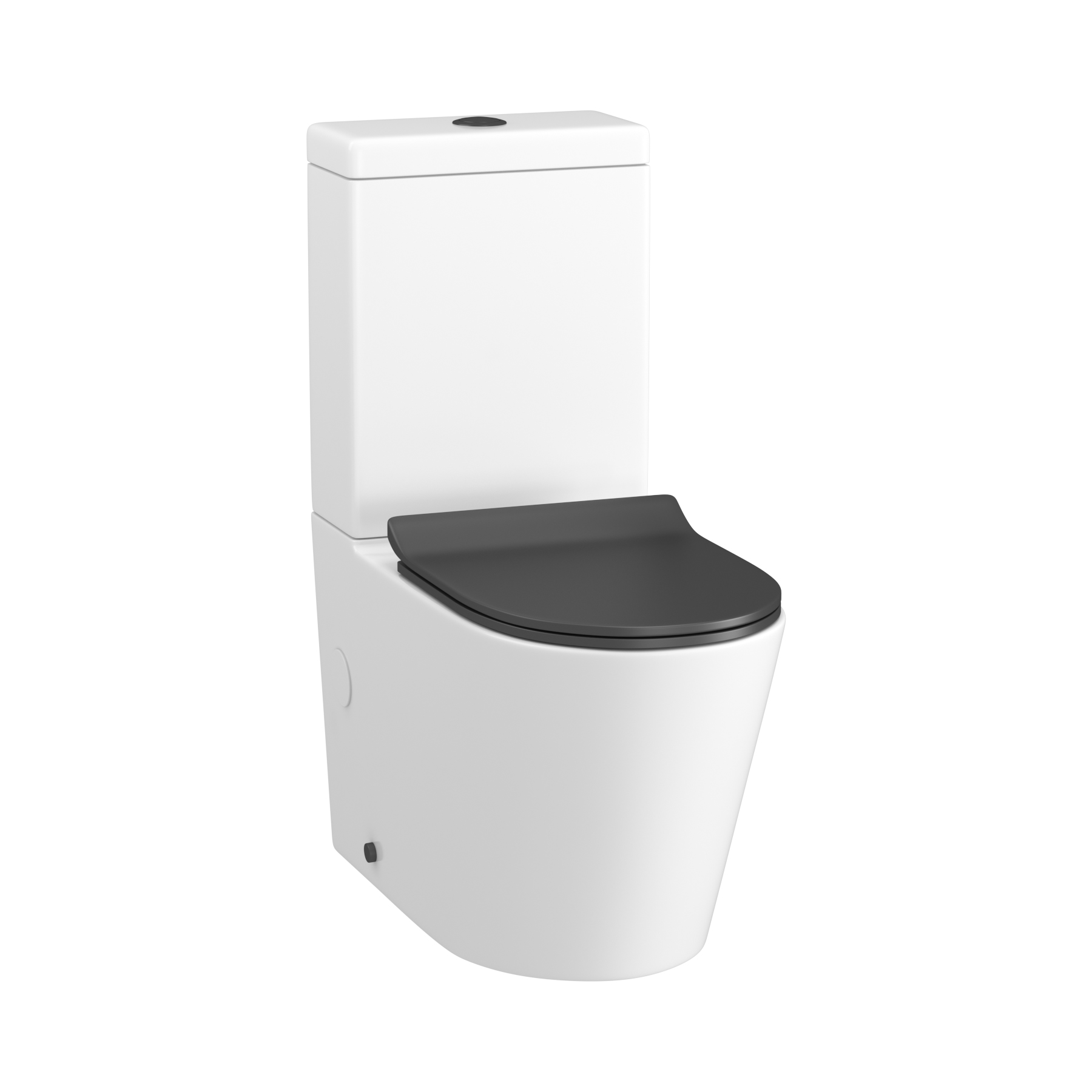 Cesar Short Projection Close Coupled Rimless Toilet and Slim Soft Close ...