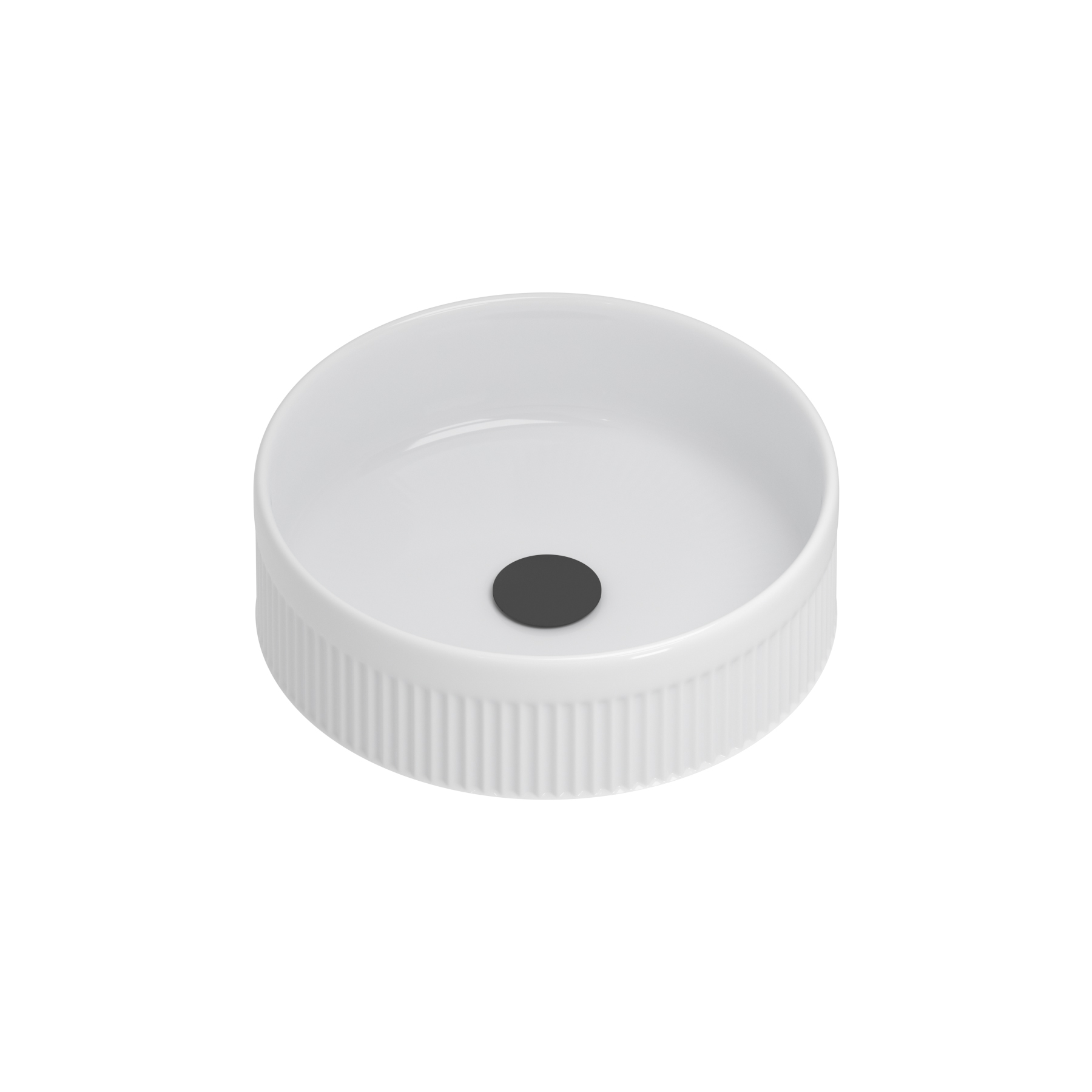 Evora Round Counter Top Basin Vessels 380mm Sit On Worktop | Royal ...