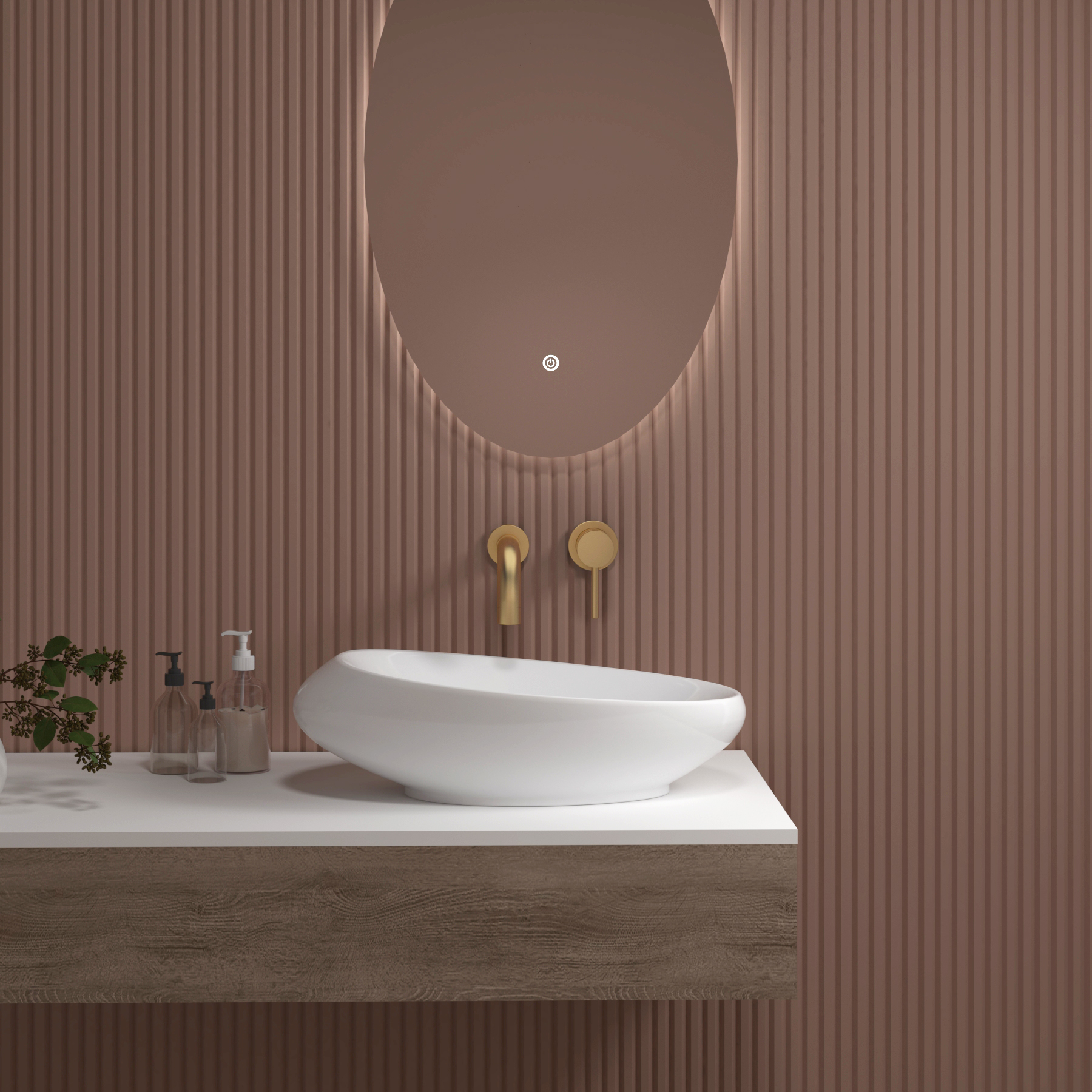 Nova Oval Counter Top Basin Vessels 490mm Sit On Worktop | Royal Bathrooms