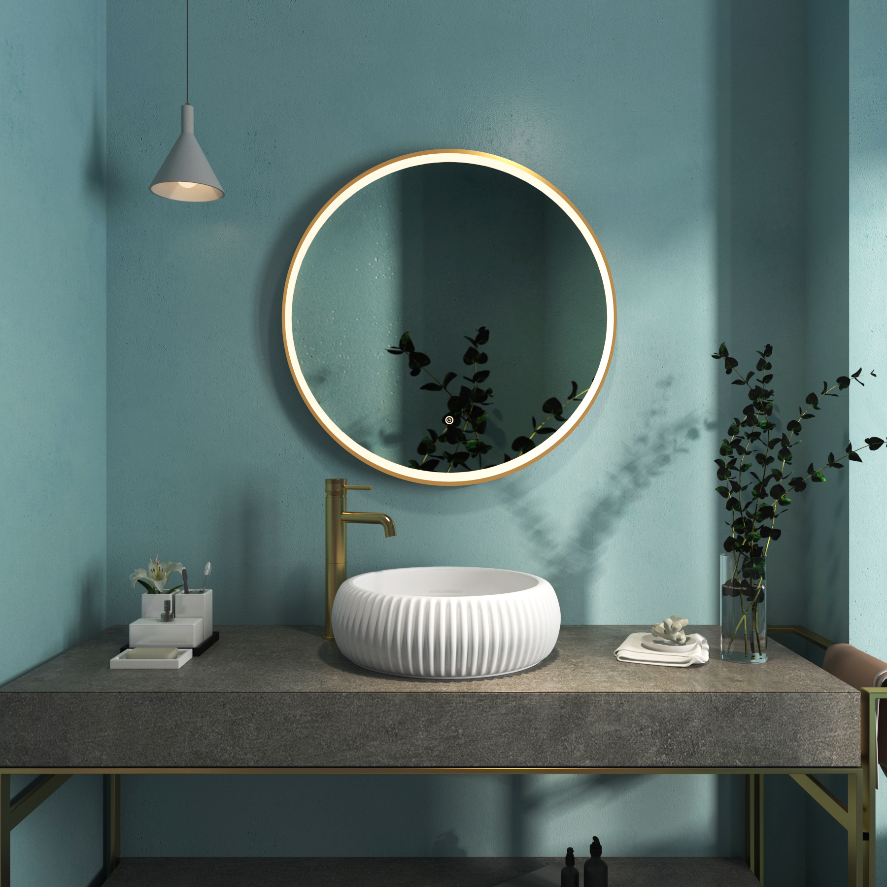Milan Round Counter Top Basin Vessels 400mm Sit On Worktop | Royal ...