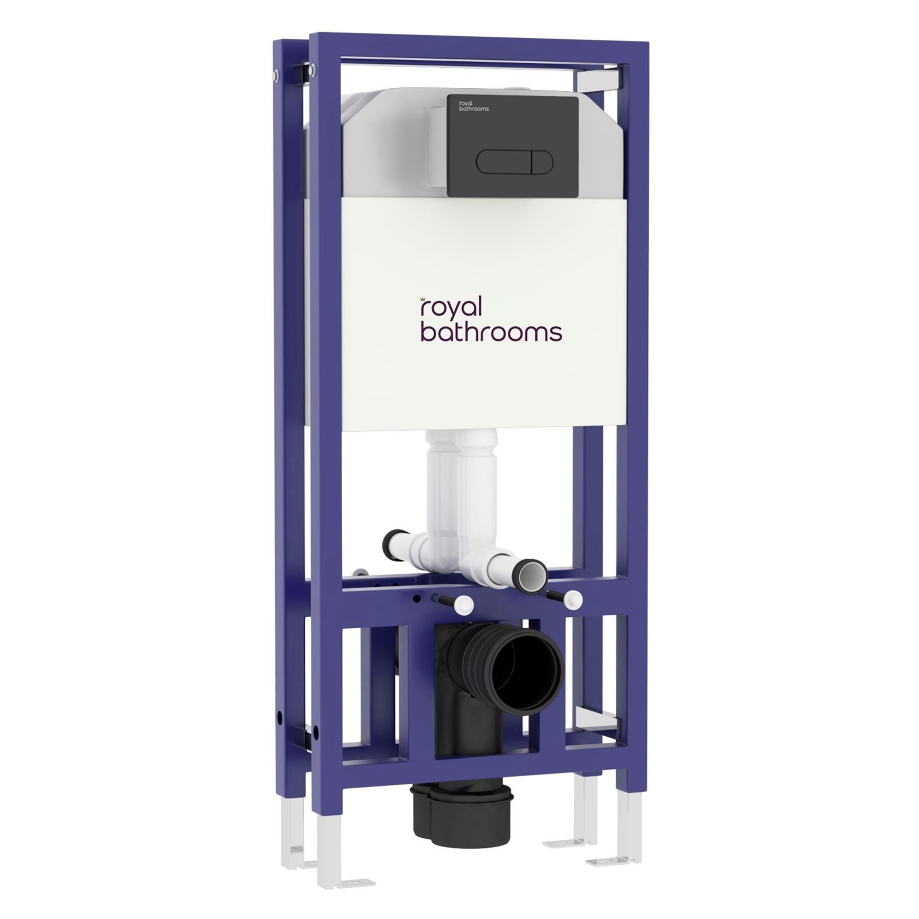 Aqua Double Side Wall Hung Toilet Frame with Dual Flush Concealed ...