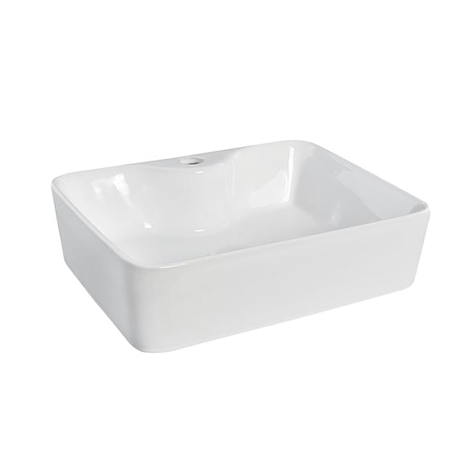 Cube Square Counter Top Basin Vessels 370mm 1 Tap Hole | Royal Bathrooms