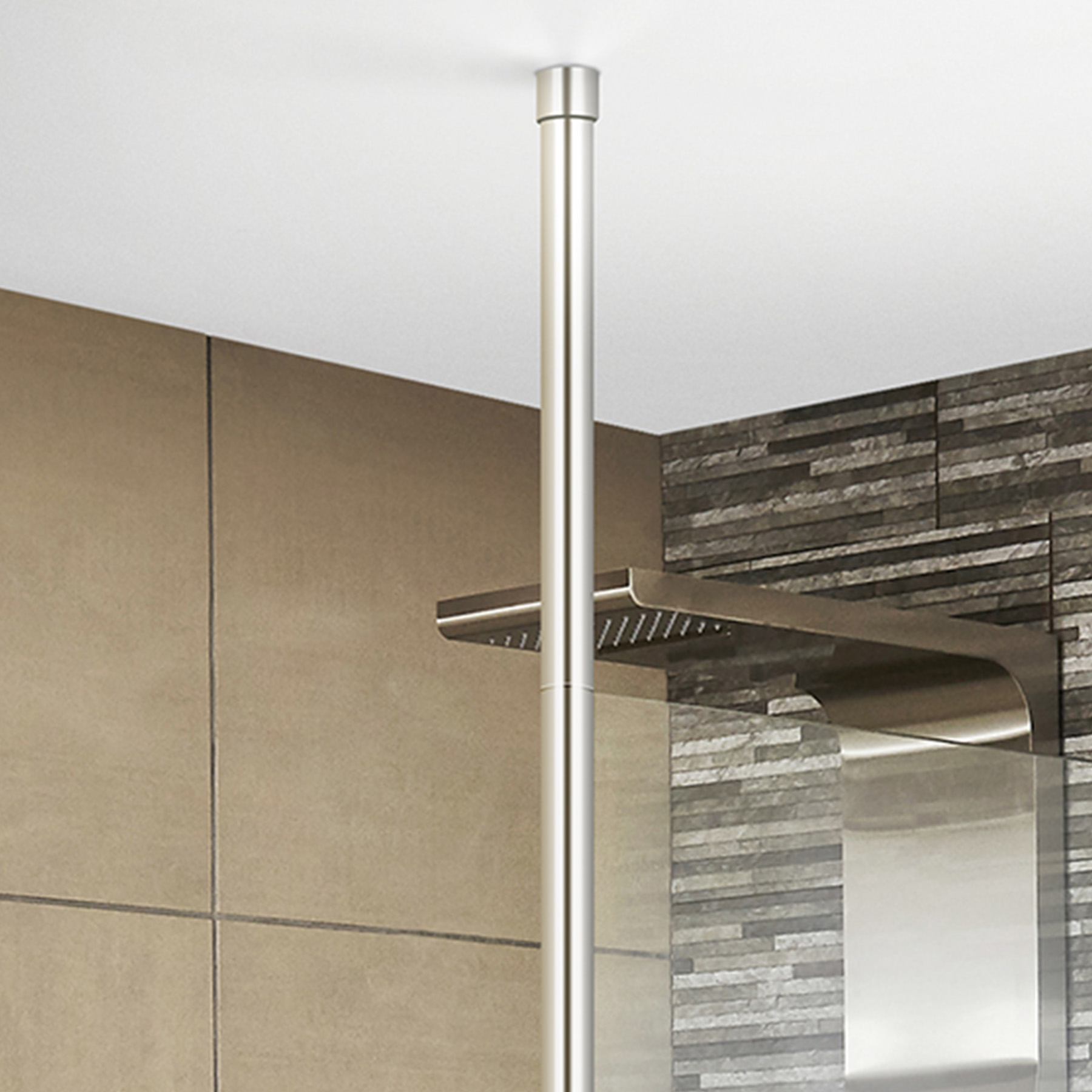 Wetroom Screen Ceiling Post - 3000mm High | Royal Bathrooms