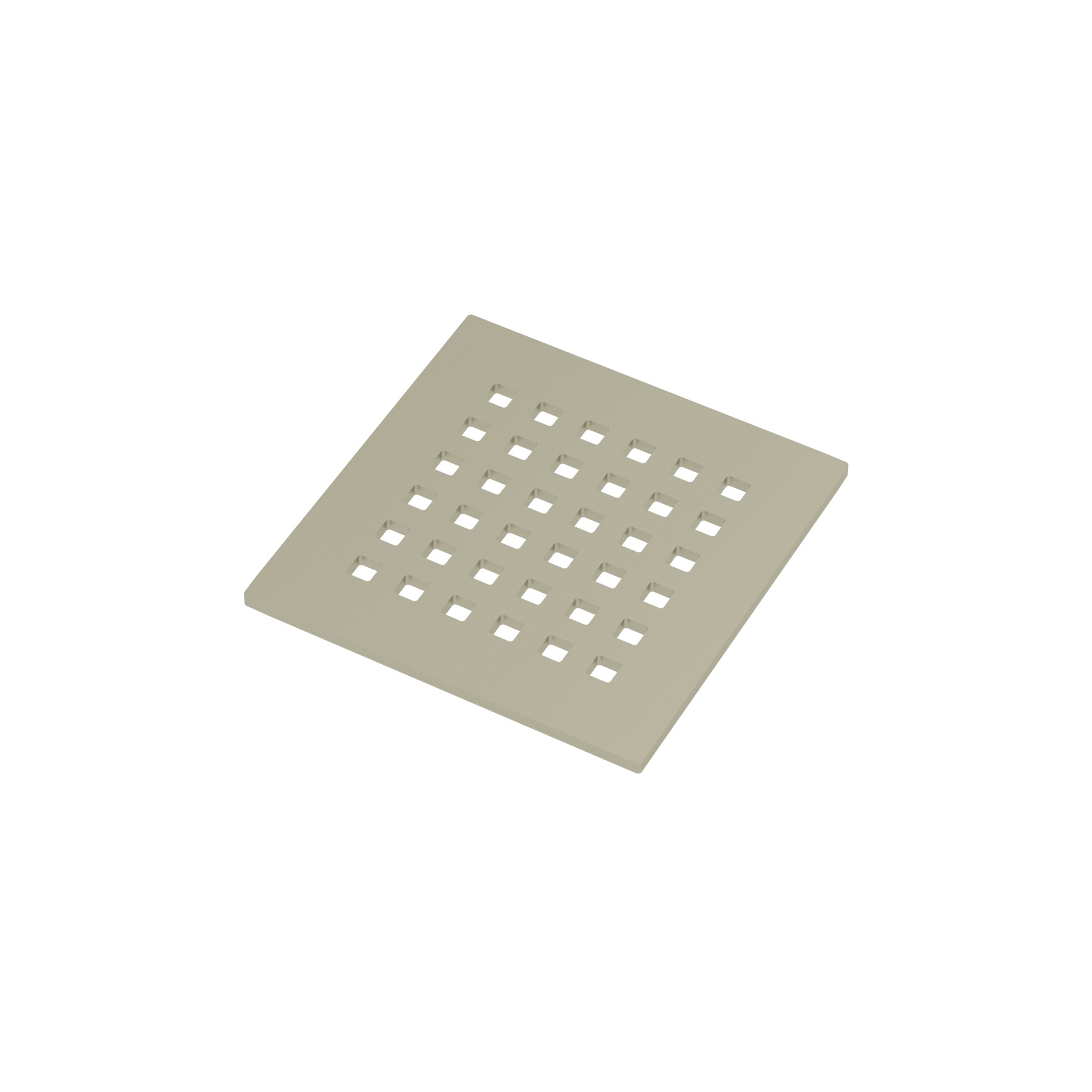 Brushed Nickel Square Shower Tray Waste Drain Cover | Royal Bathrooms