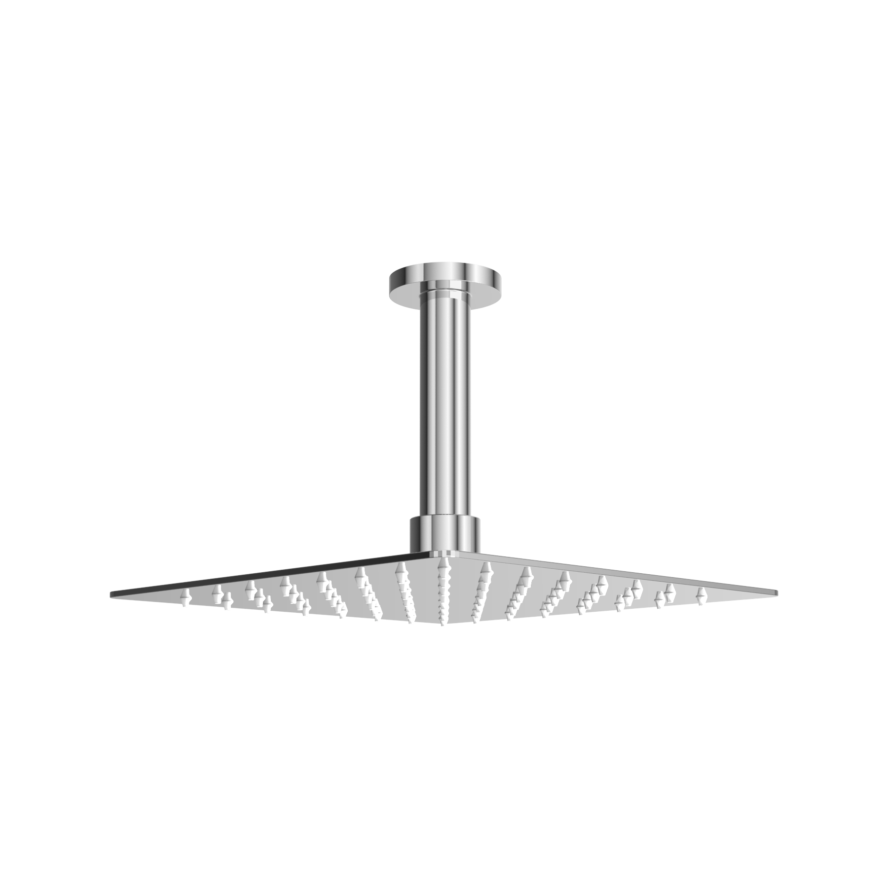 250mm Slimline Square Stainless Steel Shower Head with Ceiling Mounted ...